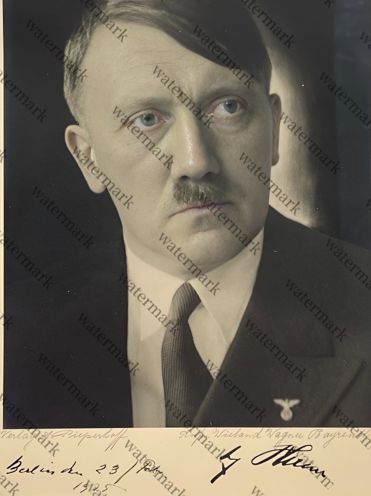 ADOLF HITLER FUHRER DICTATOR NAZI GERMANY SIGNED REPRINT PHOTO 8"X11 ...