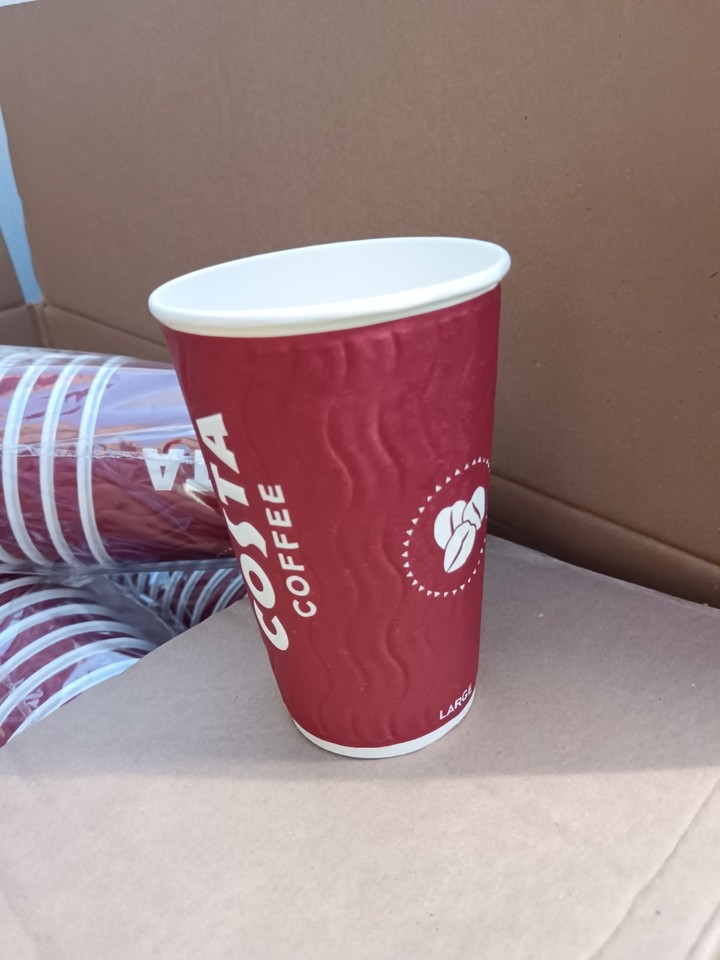 Costa Coffee Disposable Paper Cups x 90 Regular Size | eBay UK