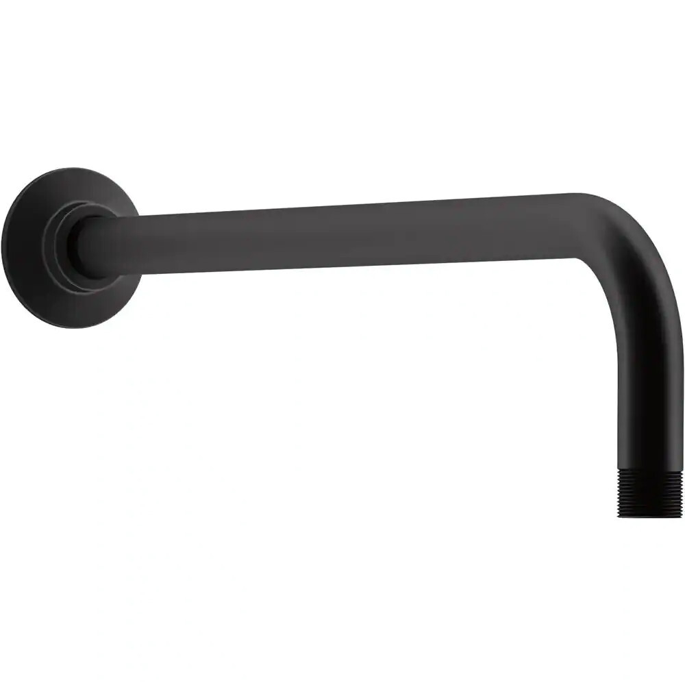 KOHLER K-10124-BL Wall-Mount Rainhead Arm and Flange, Matte Black | eBay