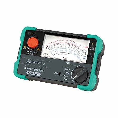 Kyoritsu 3-range insulation resistance tester (250V / 500V / 1000V) KEW ...