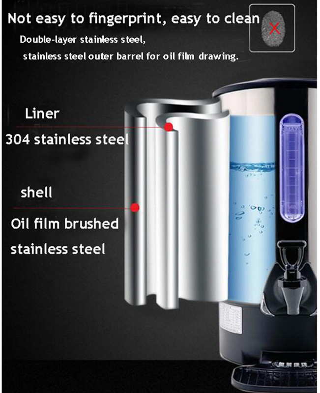 16l Commercial Office Hot Water Dispenser Stainless Steel Electric Heat ...