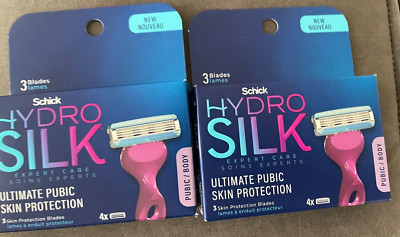 8x NEW IN BOX Schick Hydro Silk Expert Care Sensitive Razor refills 8 ...