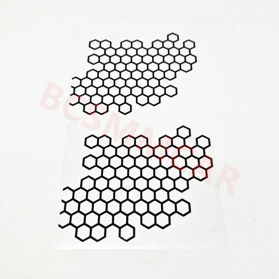 Honeycomb Stickers Car Body Side Film Pattern Decals PET Trim Decor ...