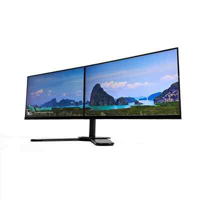 Dual PC Monitor Screen 2 x 27" 2K 2560 x 1440 Samsung Frameless HDMI DP ...