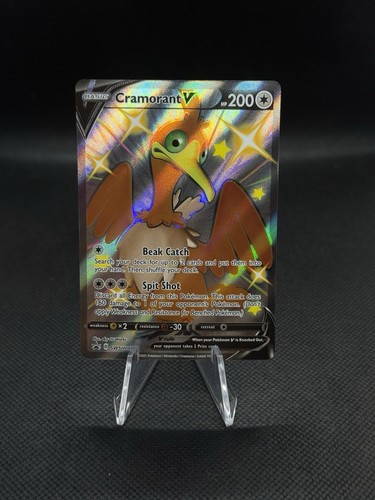 Cramorant V Pokemon SWSH086 Shiny Full Art Black Star Promo NM | eBay