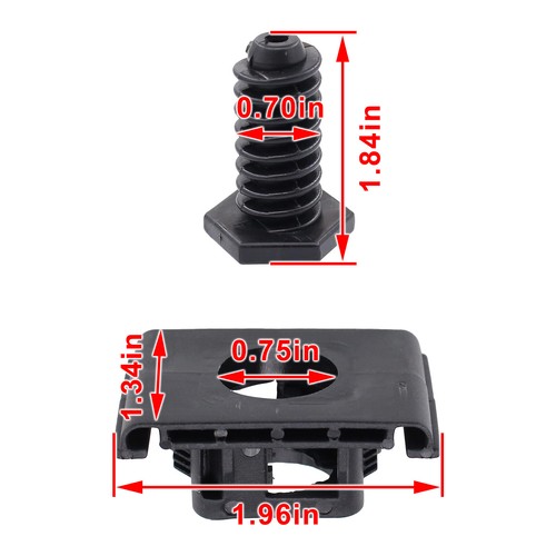 For Dodge Dakota RAM 1500 2500 Adjustable Hood Stop Bumper Buffer ...