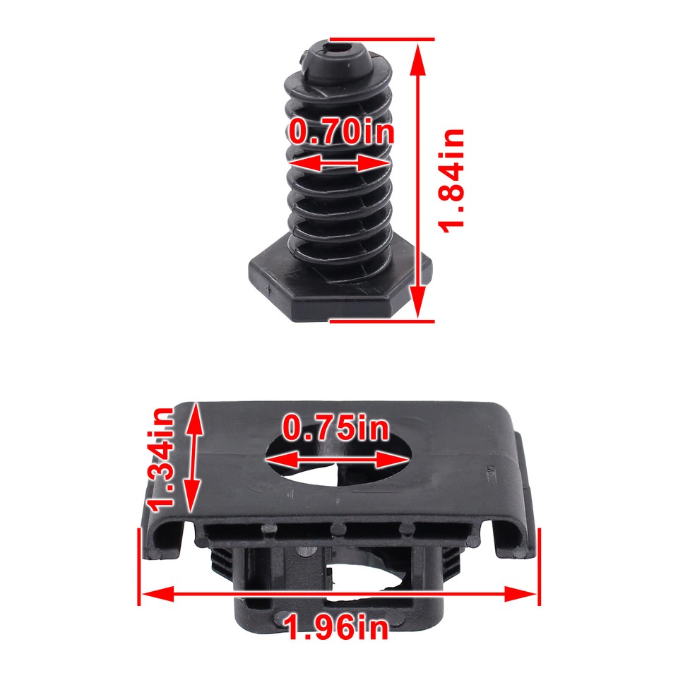 For Dodge Dakota RAM 1500 2500 Adjustable Hood Stop Bumper Buffer ...