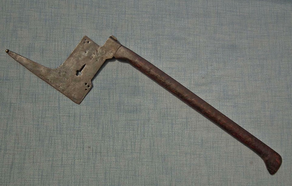Antique 17th 18th Century German Saxon Miner's Guild Axe to sword ...