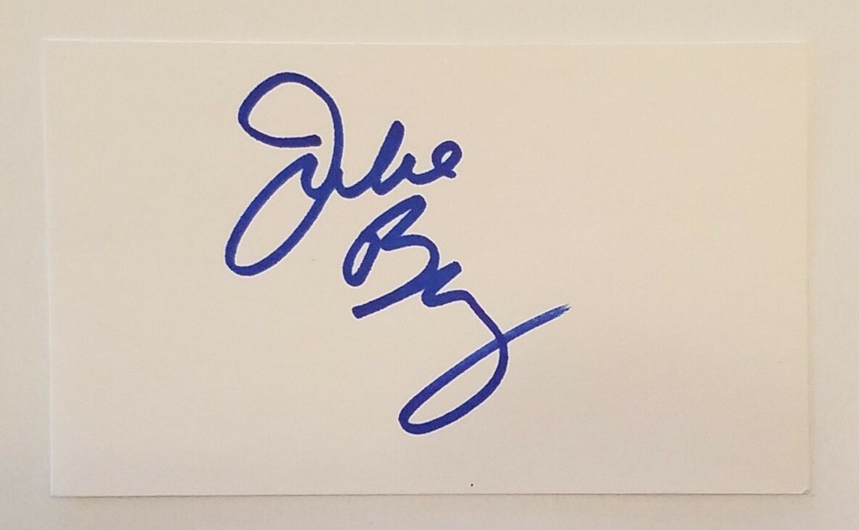 Julie Benz Signed Autograp 3 X 5 Index Card Buffy The Vampire Slayer ...