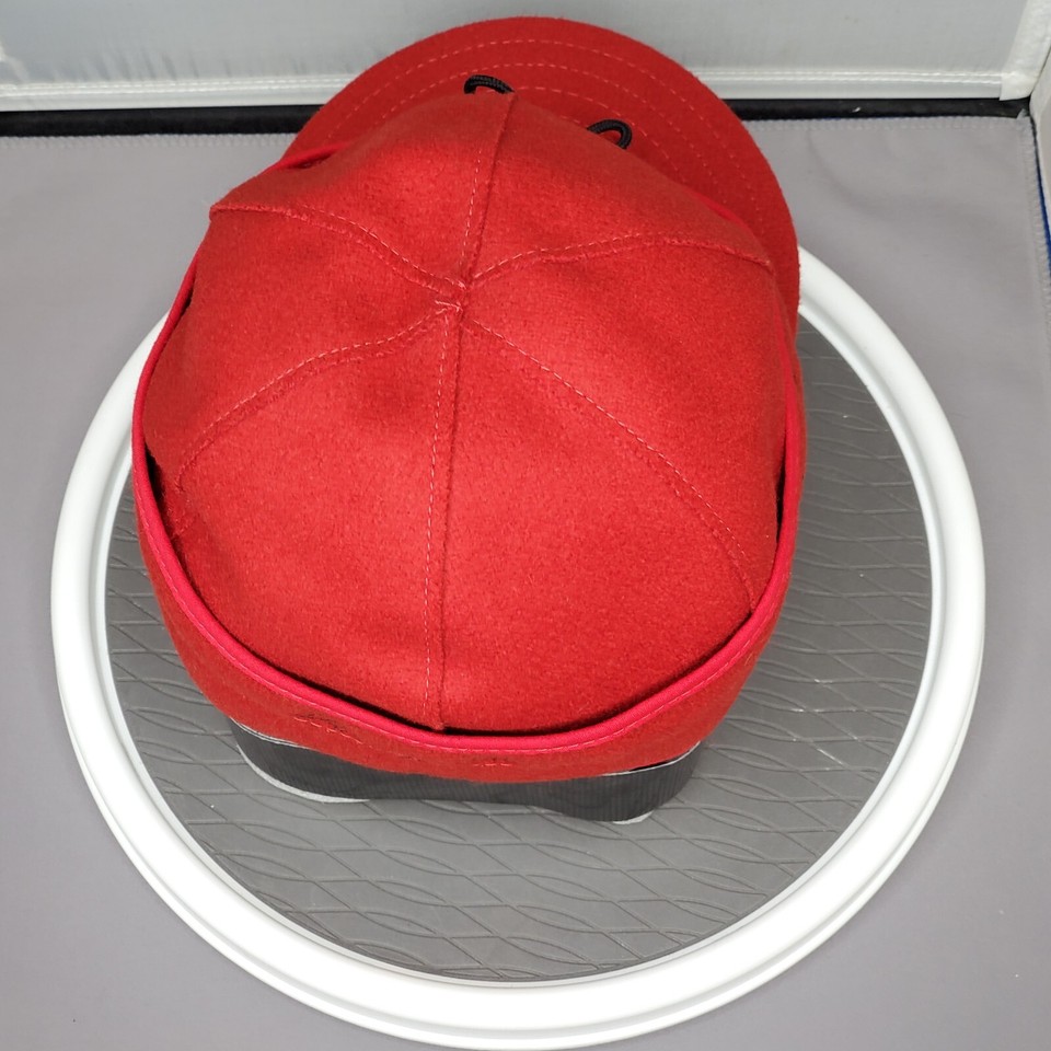 STORMY KROMER Hat Red MADDENS ICE FISHING DERBY & Buck Pole USA 7 1/8 ...