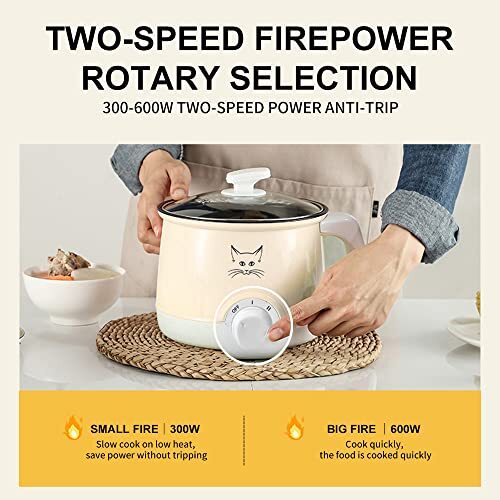 Hot Pot Electric Pot For Raman Soup Noodles Steak Oatmeal Rapid Mini ...