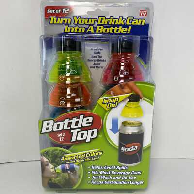 Set of 12 Bottle Tops: Convert Cans to Bottles - Brand New! | eBay