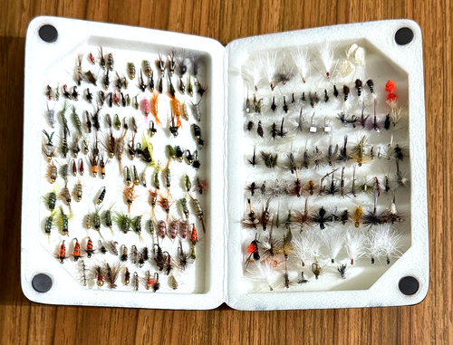 200 Flies & Morell Fly Box, Fly Fishing NR | eBay
