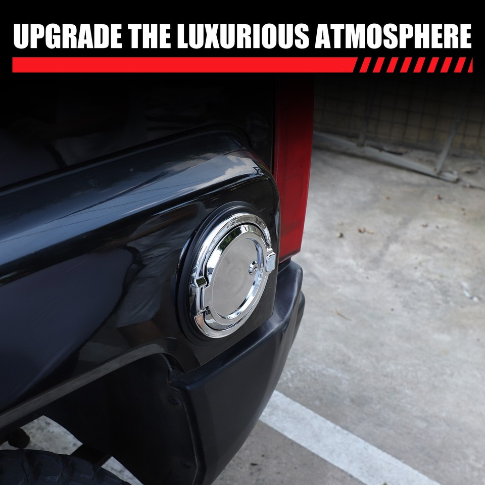Silver Door Fuel Tank Cover With Lock Gas Cap Tank Cover For Hummer H3 ...