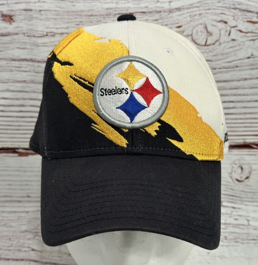 2000s Pittsburgh Steelers Splash Hat Cap Reebok NFL A… - Gem