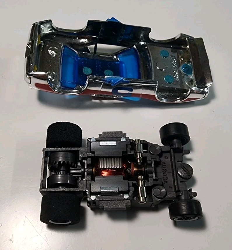 Aurora AFX Chrome Javelin AMX Trans Am HO Slot Car G+ Plus Speed ...