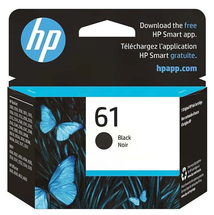 Genuine HP 61 Black Ink Cartridge Sealed-Exp JUL 2026 - new, factory ...