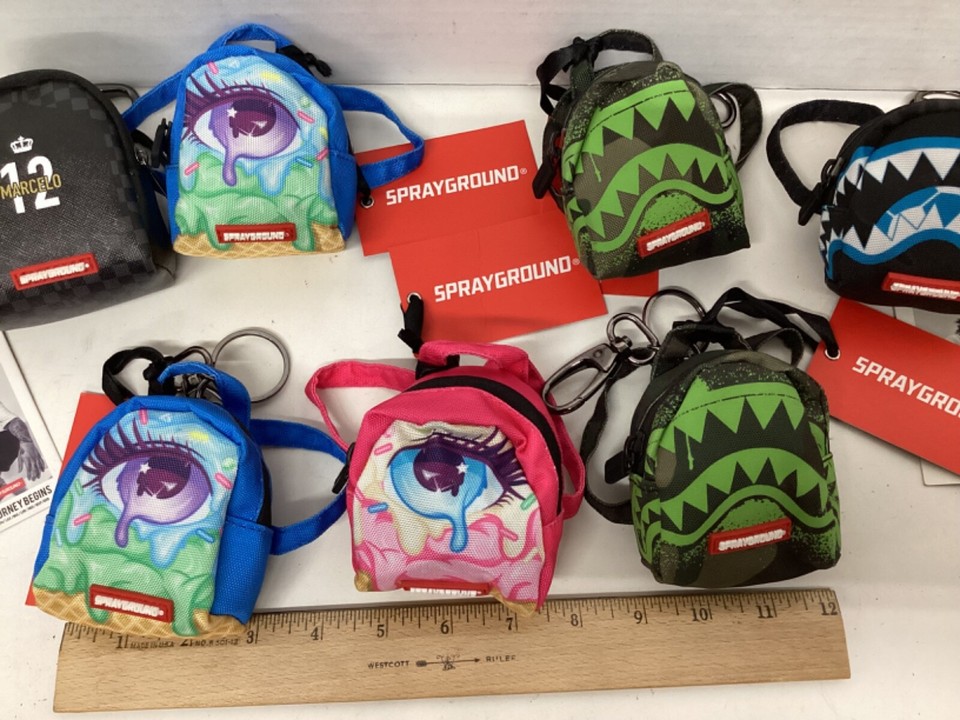 Sprayground Mini Backpack Keychains with original tags; Limited Edition ...