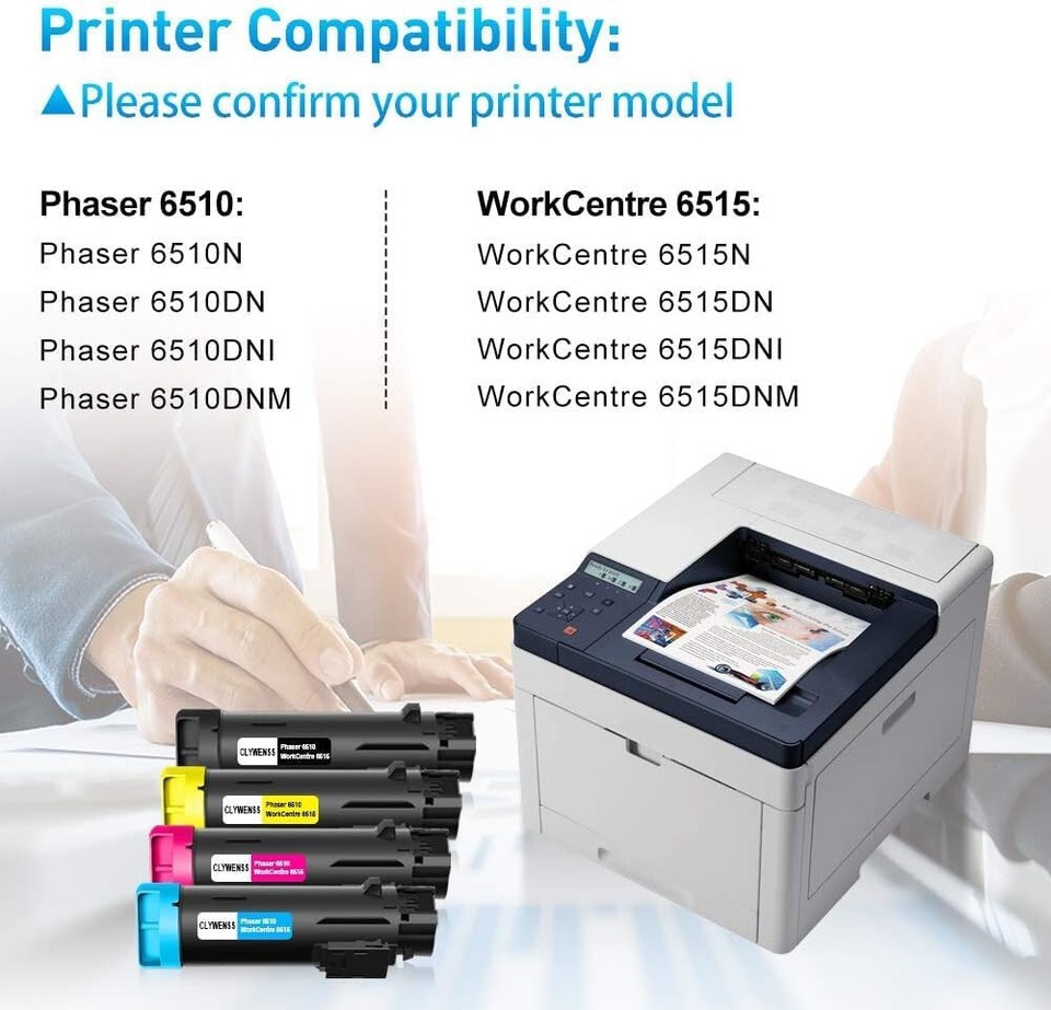 4PK 106R03480 Set Compatible For Xerox Workcentre 6515 Phaser 6510 dni ...