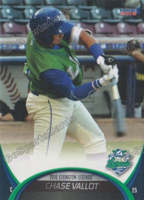 2016 Lexington Legends Chase Vallot RC Rookie Kansas City Royals | eBay
