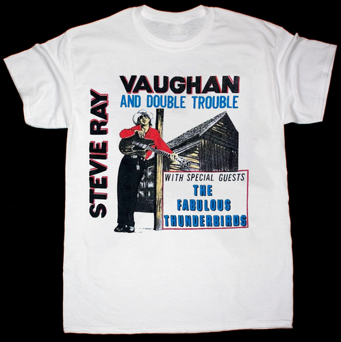 Stevie Ray Vaughan White Single Rock Concert Unisex T-Shirt MK711 | eBay