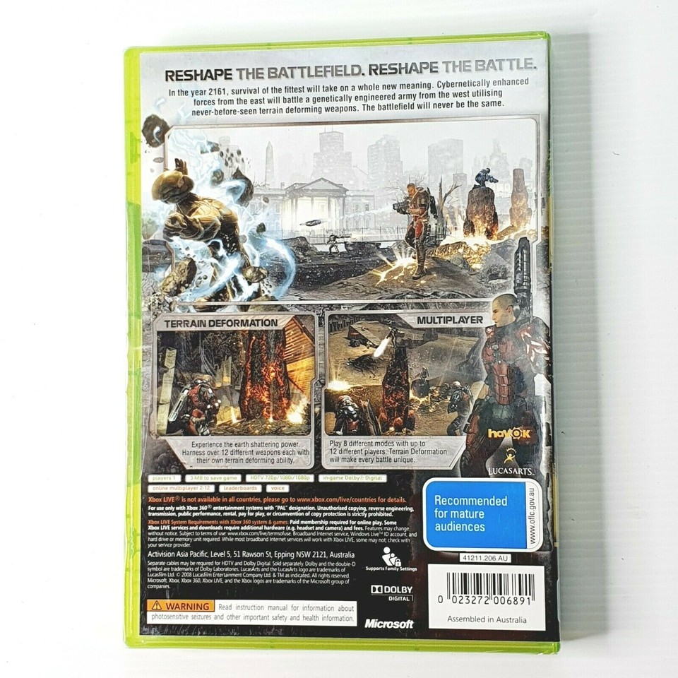 Fracture Microsoft Xbox 360 Video Game Brand New Sealed **Rare Game ...