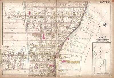 1917 BROMLEY ATLAS OF RICHMOND, NEW YORK CITY-MAP OF MARINERS HARBOR-PL ...