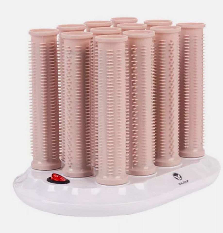"Calista Ion Hot Rollers 1” long 12pc Set Special Edition Bag Great ...