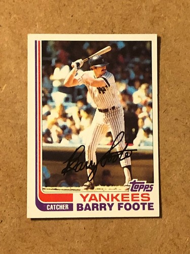 1982 Topps Barry Foote #706 EX | eBay
