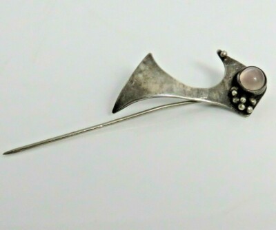 American Arts & Crafts Sterling & Moonstone Stick Pin 1925) | eBay