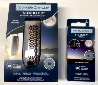 Yankee Candle Car Sidekick MidSummer's Night Pendant Fragrance Kit + 1 ...