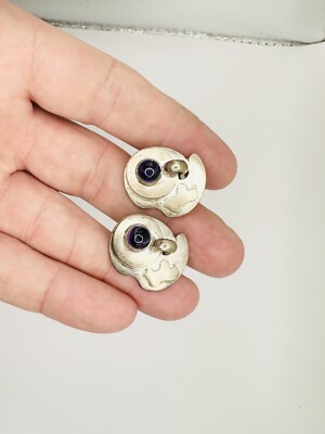 Rare SAM KRAMER Vintage Sterling Silver Amethyst Modernist Biomorphic ...