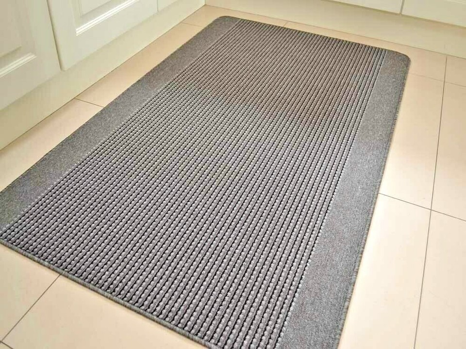 Large Rubber Back Mats Long Kitchen Washable Non-Slip Hard Wearing ...