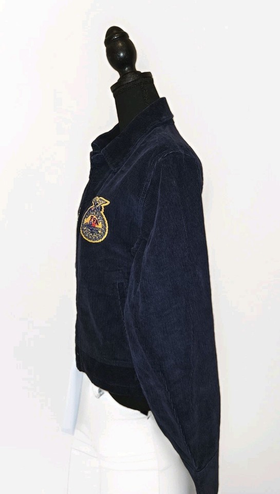 Vintage FFA Agricultural Jacket Size 100-34 Blue Corduroy California ...