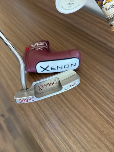 Xenon Kurve 303 Stainless Flow Neck Putter 35” w/Head Cover Hand Made ...