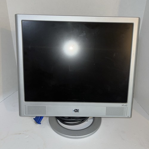 HP VS15 15" LCD VGA Monitor With Built In Speakers Gaming Retro Monitor ...