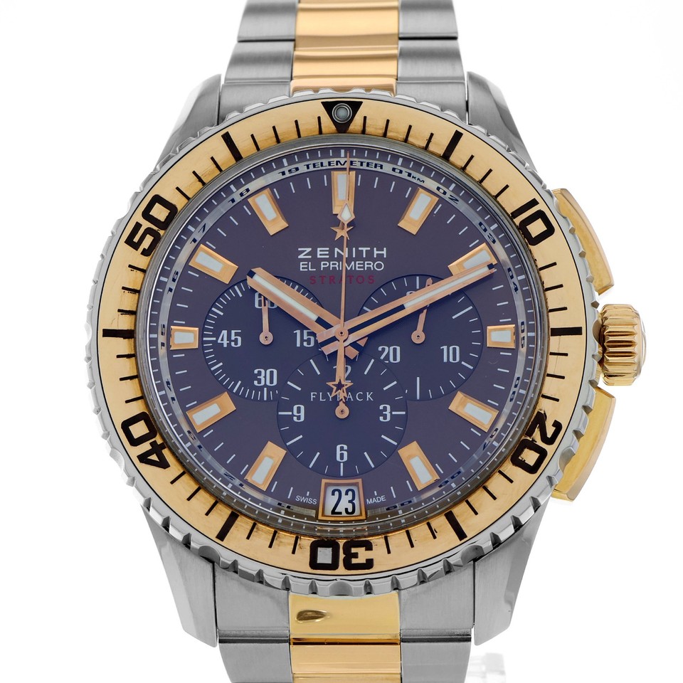 Zenith El Primero Stratos Flyback 51.2061.405 Brown | eBay