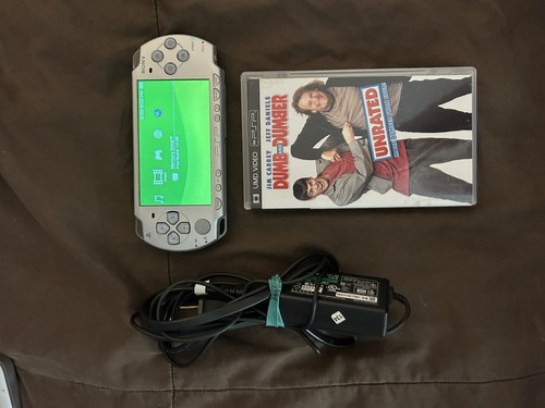 Sony PSP 2001 USA Console Silver NEW Battery Games TESTED WORKING | eBay