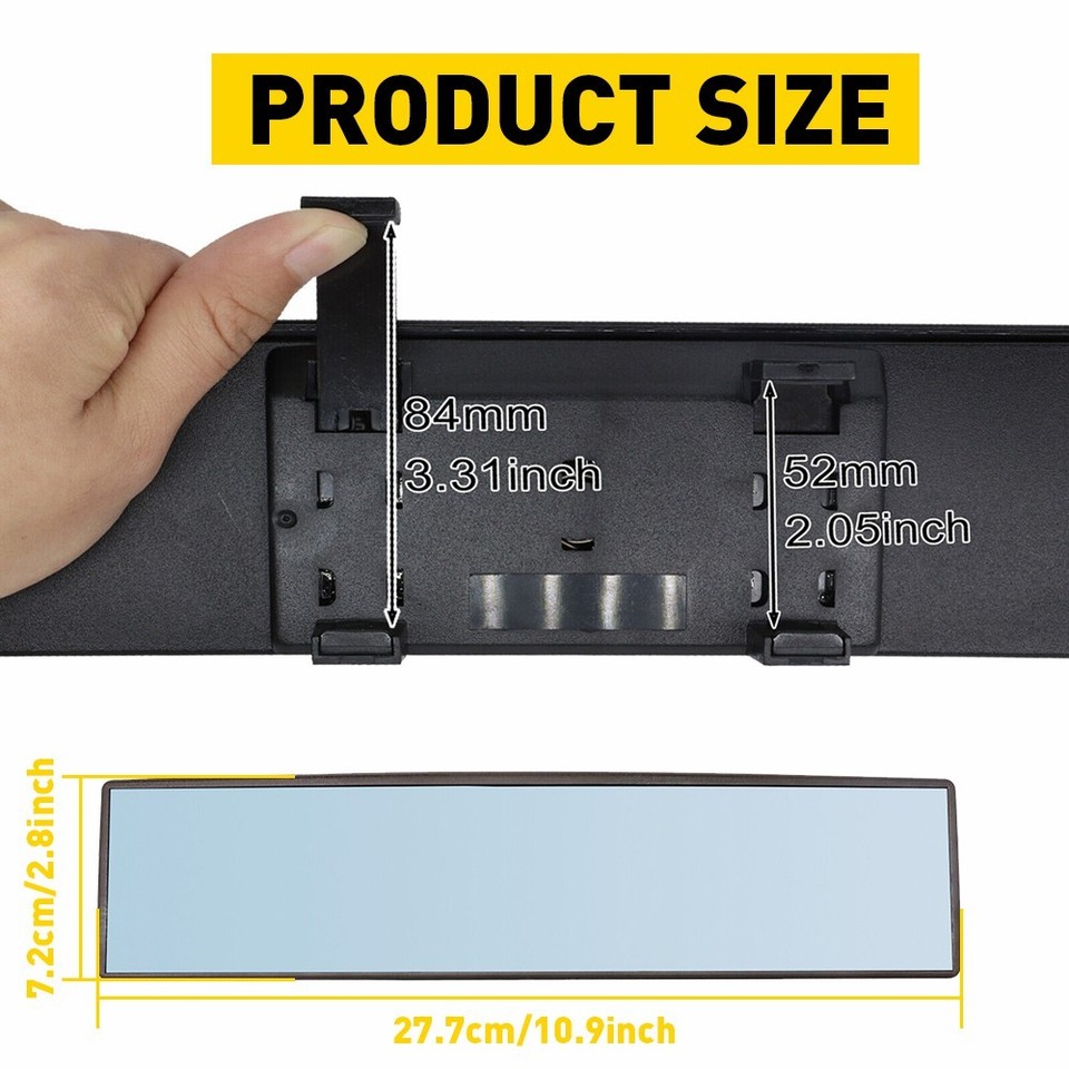 Angle View Panoramic Wide Angle Car Rear Mirro View Mirror Lens 270mm ...