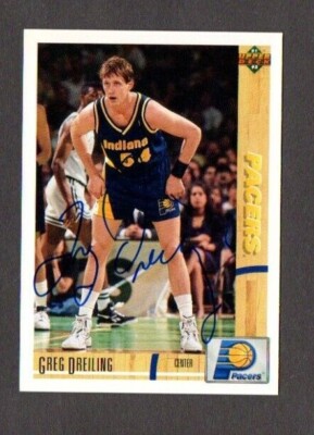 Greg Dreiling 1991-92 Upper Deck authentic autographed card Pacers | eBay