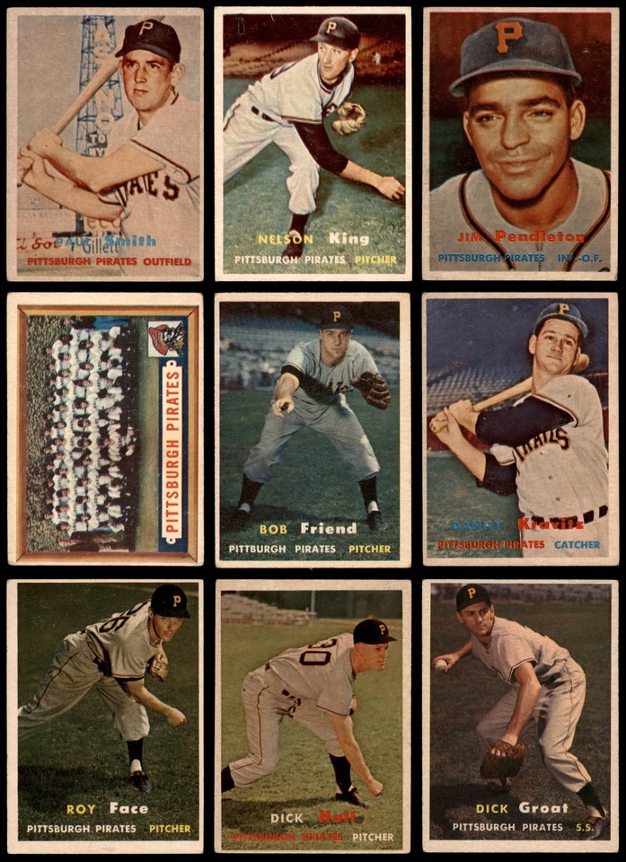 1957 Topps Pittsburgh Pirates Team Set 2 - GOOD TEAM | eBay
