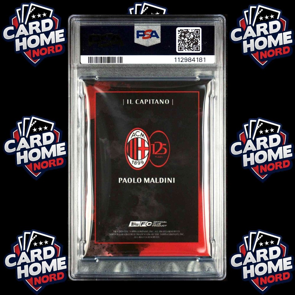 Paolo Maldini 1/1 Il Capitano On-Card Autograph PSA - 2024-25 TOPPS AC ...