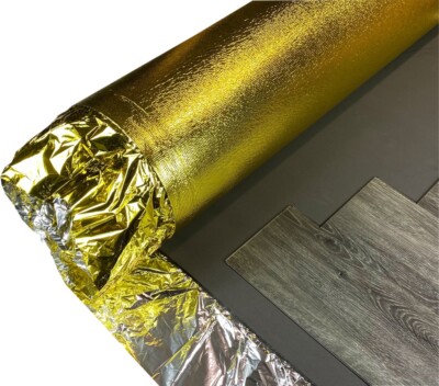 7mm Professional Gold Underlay For Wood or Laminate Flooring (1m x 7.5m ...