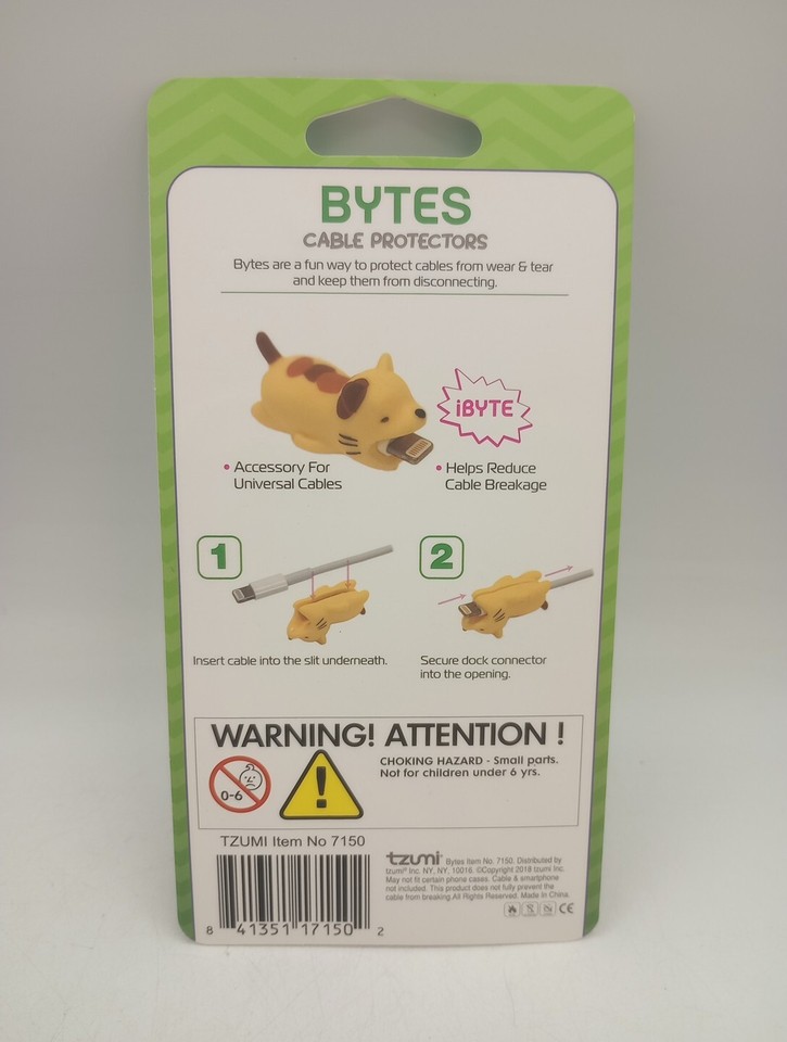 Tzumi Bytes Cable Protectors Universal Dragon And Lizard NEW in Package ...