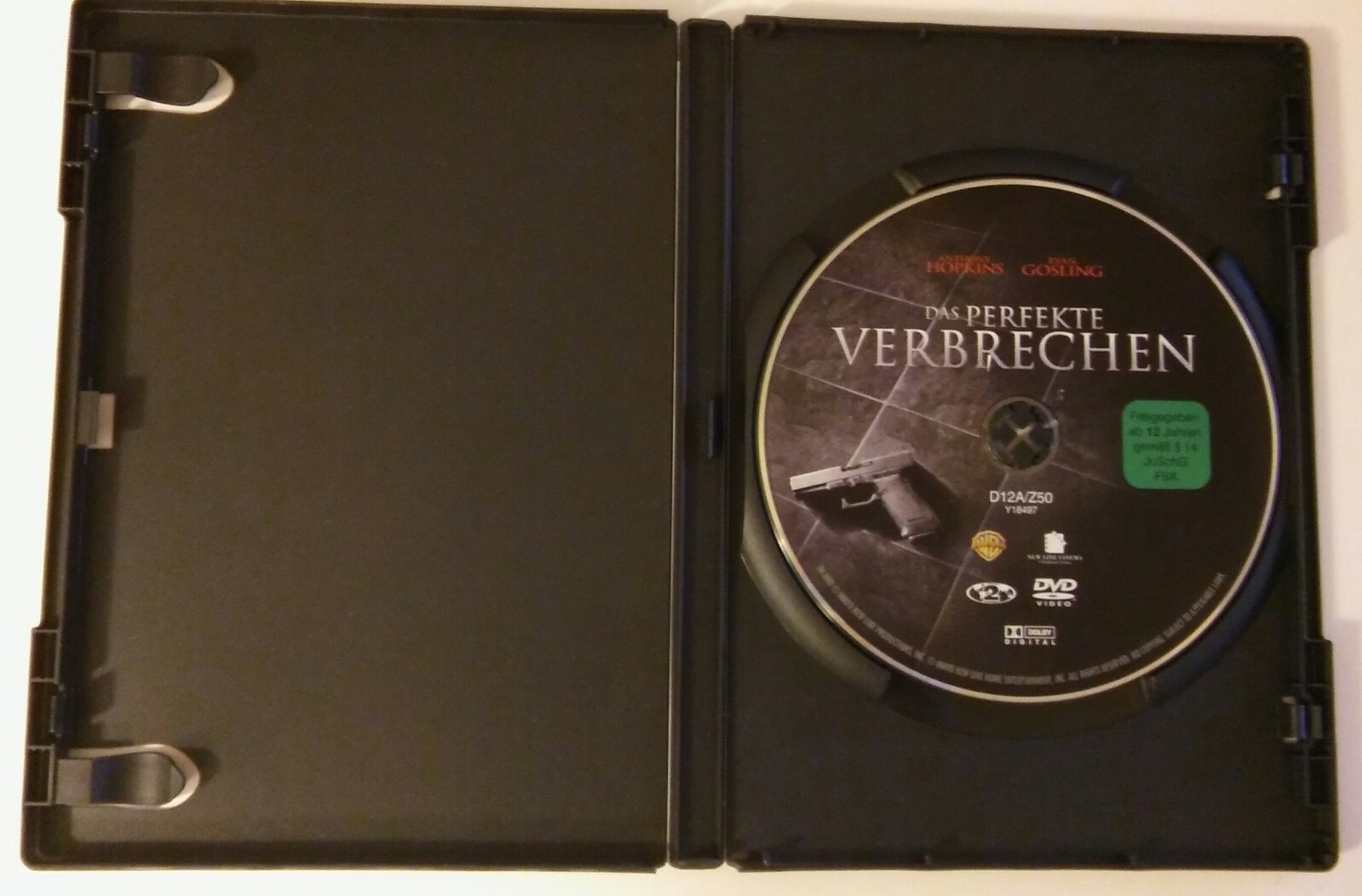 DVD Das perfekte Verbrechen mit Ryan Gosling und Anthony Hopkins FSK ab ...