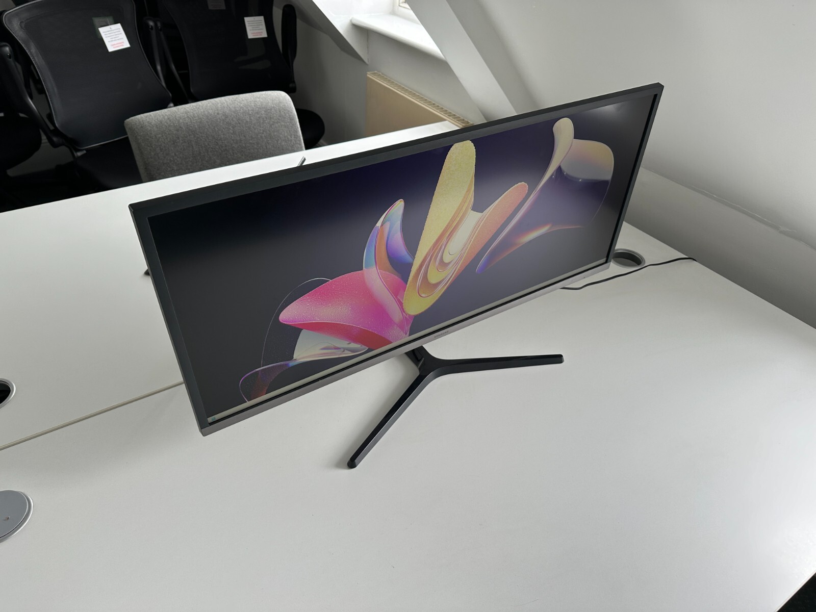 Samsung S34J552WQR 34" Ultra-Wide Screen VA LCD Monitor Dark Blue Grey ...