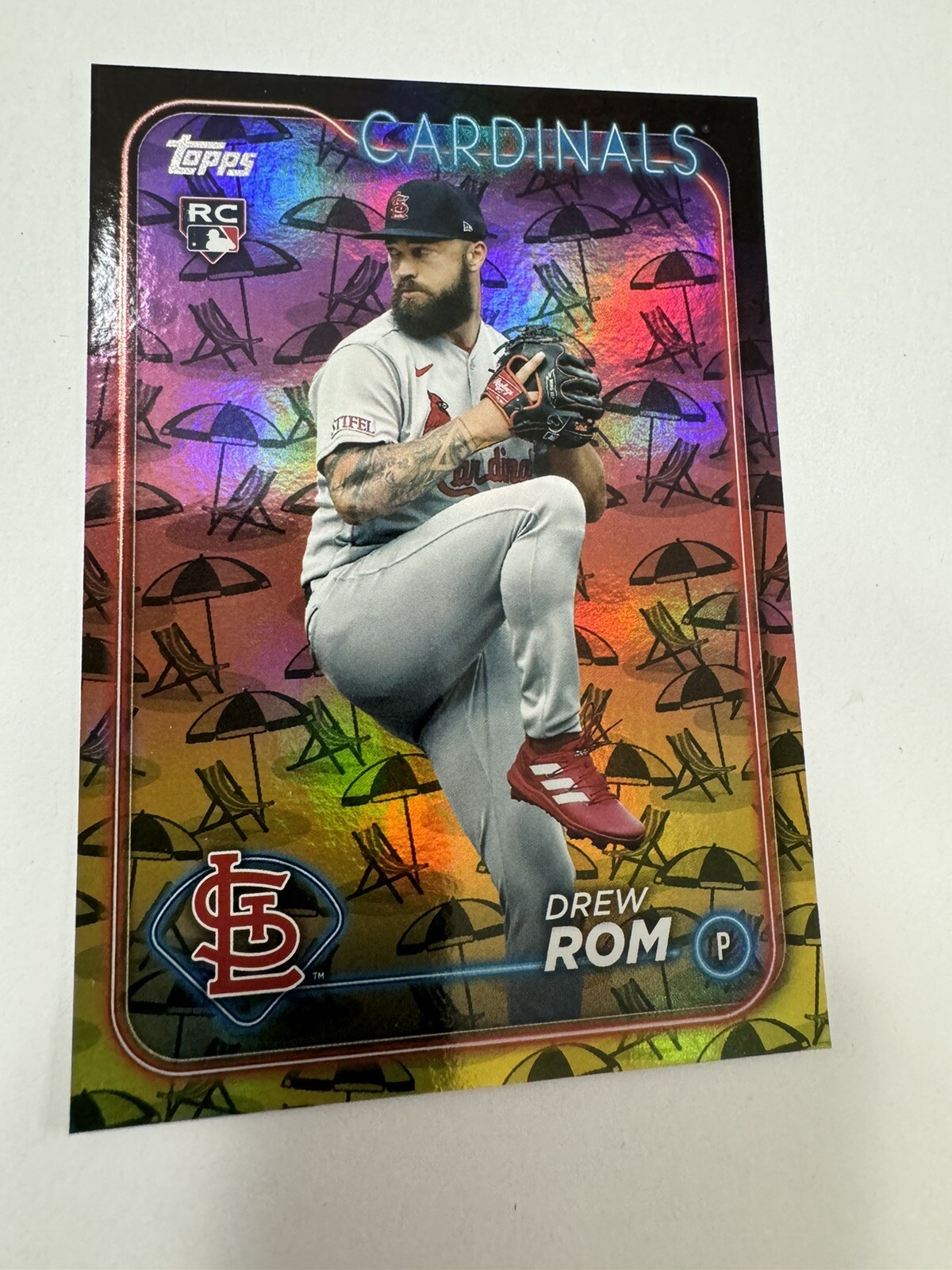 🔥DREW ROM 2024 Topps Series 2 #476 Rookie Holiday Umbrella #’d /50 SP ...