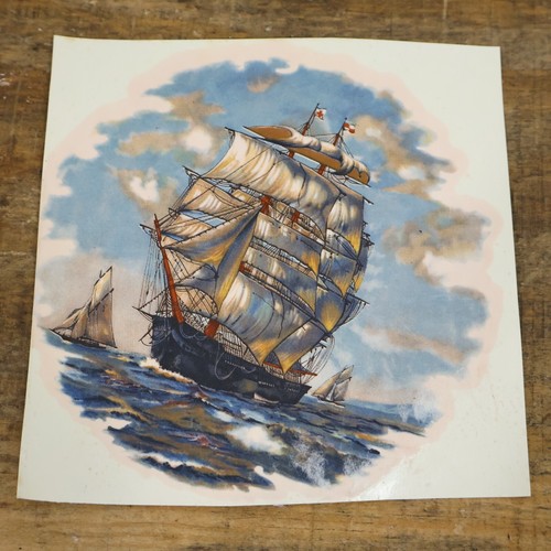 Virma Clipper Ship Decal for Pottery Before Firing Water Transfer Decal ...
