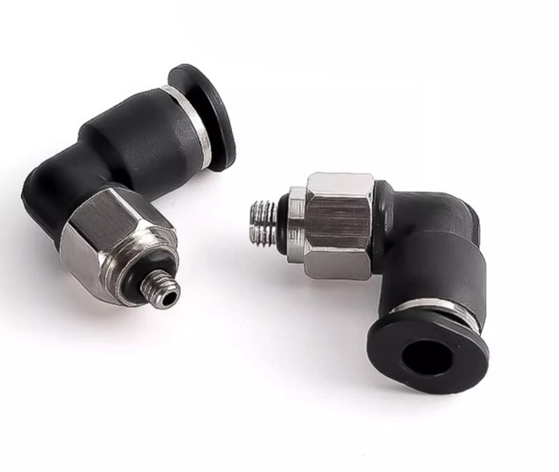 Pneumatic Push In Fitting Air Water Pipe - 90° Male Elbow Stud 3/4/5/6 ...