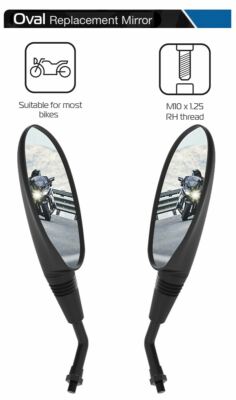 HONDA ST1100 PAN EUROPEAN Oxford Oval Motorcycle Rearview Mirror Glass ...